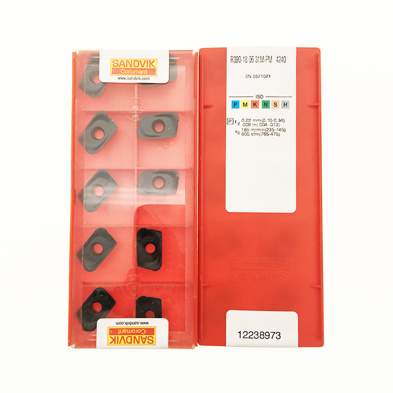 SANDVIK brand CNC milling cutter inserts R390-180631M-PM 4240