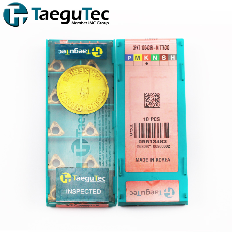 Taegutec Cutting Tools Milling Insert 3PKT100408R-M TT6080